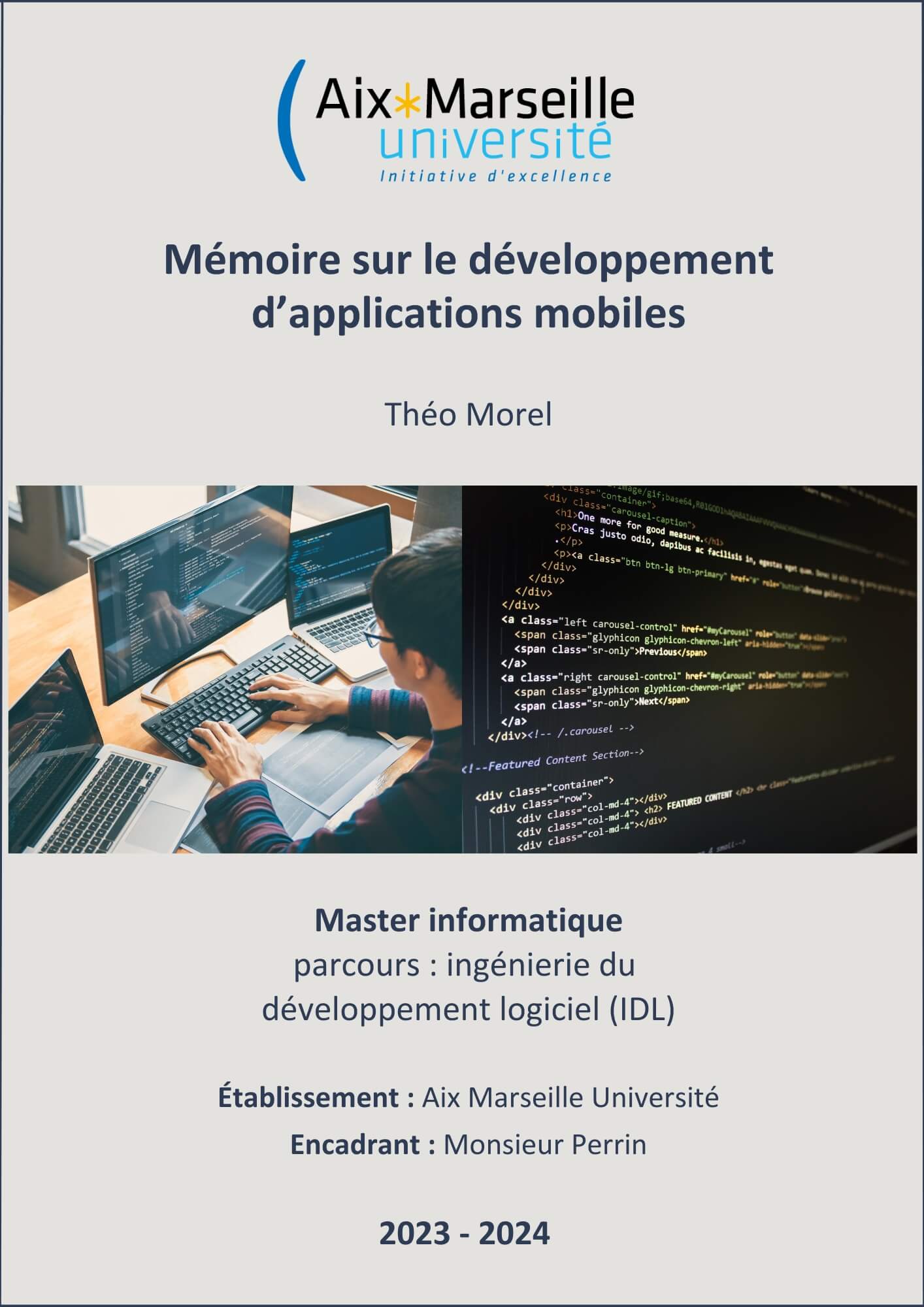 Page de garde de mémoire : guide et exemples